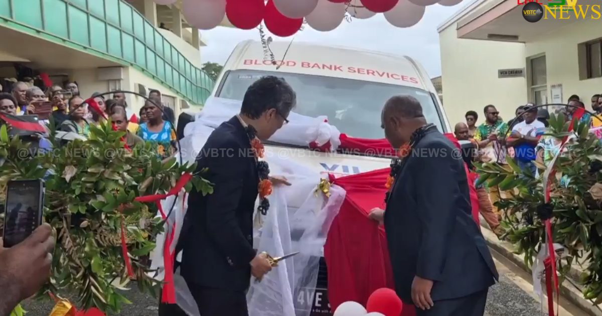 Japan Donates Blood Donation Bus to Vanuatu’s National Hospital - VBTC